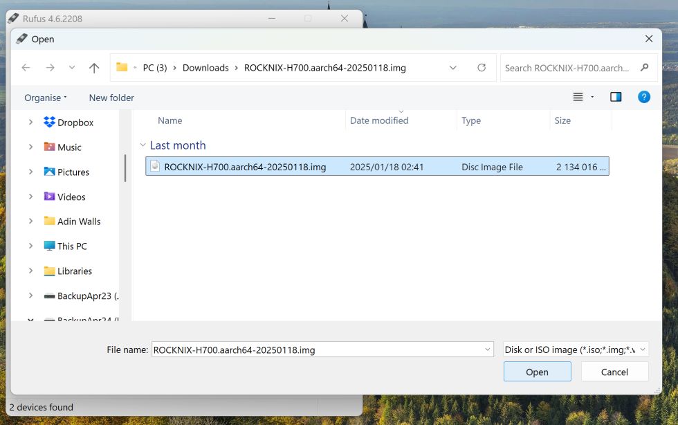 RockNIX setup guide including Anbernic H700 / XX devices - Adin Walls